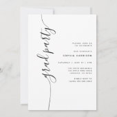 Modern Photo Arch Vertical Script Graduation Invitation | Zazzle