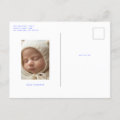 modern photo baby birth announcement postcard | Zazzle