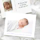 modern photo baby birth announcement postcard | Zazzle