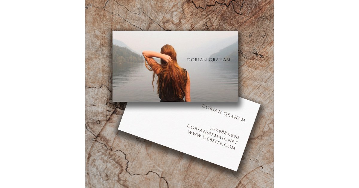 Modern Photo Calling Card | Zazzle