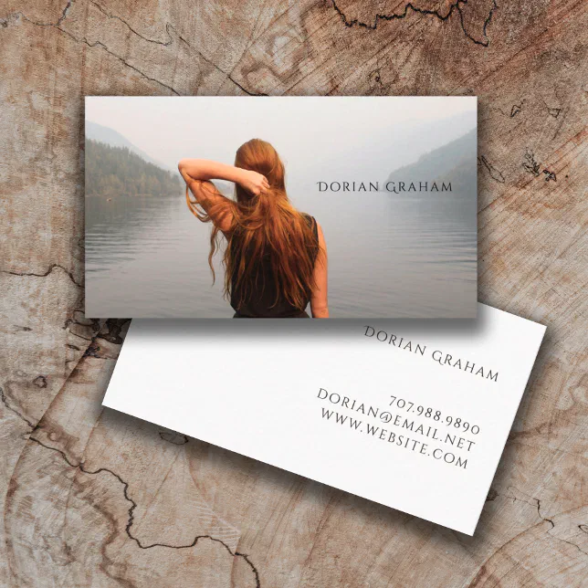 Modern Photo Calling Card | Zazzle