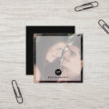 Modern Photo Circle Logo Photography Photographer Square Business Card ...
