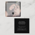 Modern Photo Circle Logo Photography Photographer Square Business Card ...