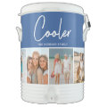 Modern Photo Collage Dark Blue Igloo Ten Gallon Beverage Cooler | Zazzle