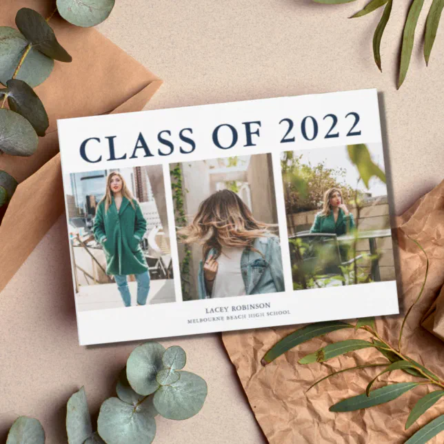 Modern Photo Collage Graduation 2022 Announcement | Zazzle