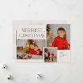 Modern Photo Collage Merriest Christmas Collage Holiday Card | Zazzle