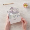 Modern Photo Collage Overlay Wedding All In One Invitation | Zazzle