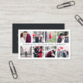 Modern Photo Collage QR Code Photographer Business Card | Zazzle