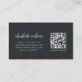 Modern Photo Collage QR Code Photographer Business Card | Zazzle