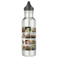 Modern Photo Collage Stainless Steel Water Bottle | Zazzle