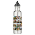 Modern Photo Collage Stainless Steel Water Bottle | Zazzle