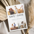 Modern Photo Collage Wedding Save The Date | Zazzle
