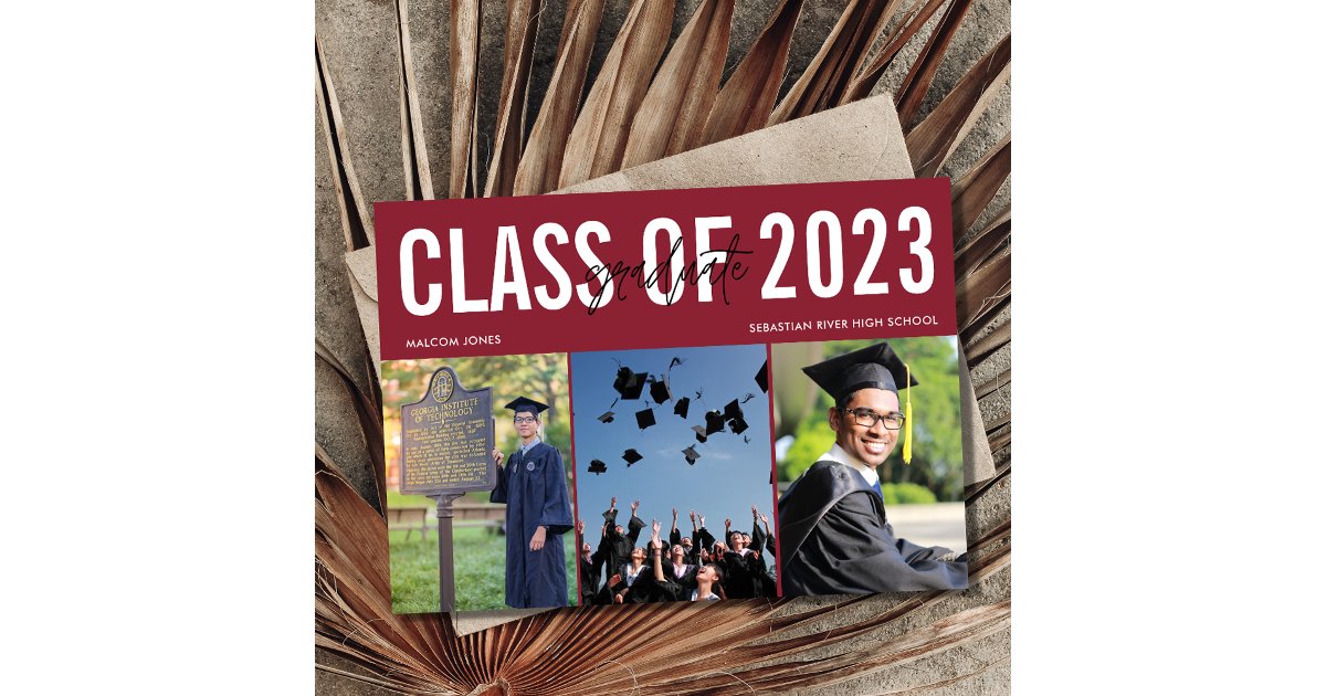 Modern Photo Digital Graduation Announcement | Zazzle