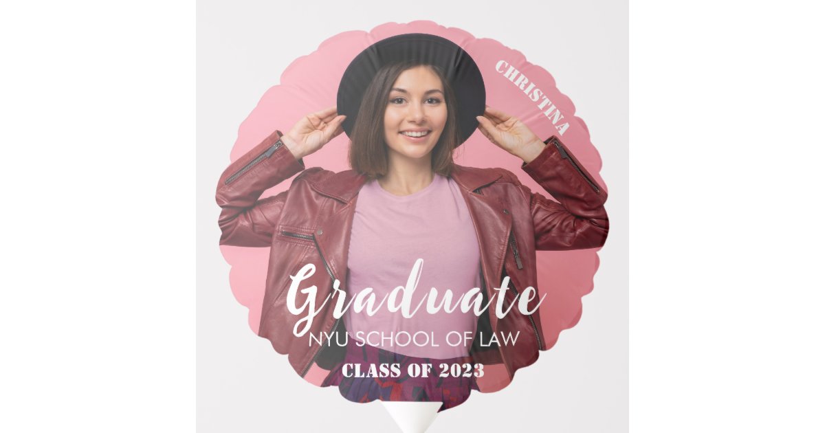 Modern Photo Dream Big Graduation Photo Balloon | Zazzle