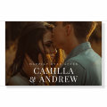 Modern Photo Elegant Wedding Easel Foam Board | Zazzle