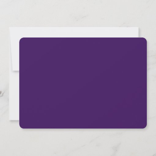Modern Photo Gold Cap Script on Purple Graduation Announcement | Zazzle