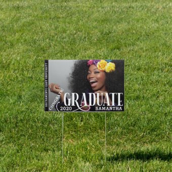 Modern Photo Graduate Sign | Zazzle