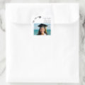 Modern photo Graduation Party Square Sticker | Zazzle