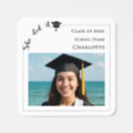 Modern photo Graduation Party Square Sticker | Zazzle