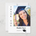 Modern photo graduation thank you card | Zazzle
