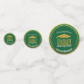 Modern Photo Green Gold Graduation Table Confetti | Zazzle