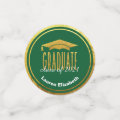 Modern Photo Green Gold Graduation Table Confetti | Zazzle