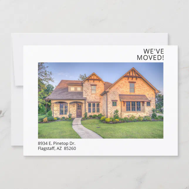 Modern Photo New Home Announcement | Zazzle