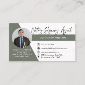 Modern Photo Notary Signing Agent Business Card | Zazzle