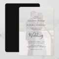 Modern Photo Overlay Elegant Wedding Invitation | Zazzle