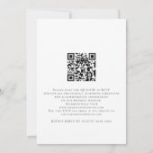 Modern Photo Overlay QR Code Wedding Invitation | Zazzle