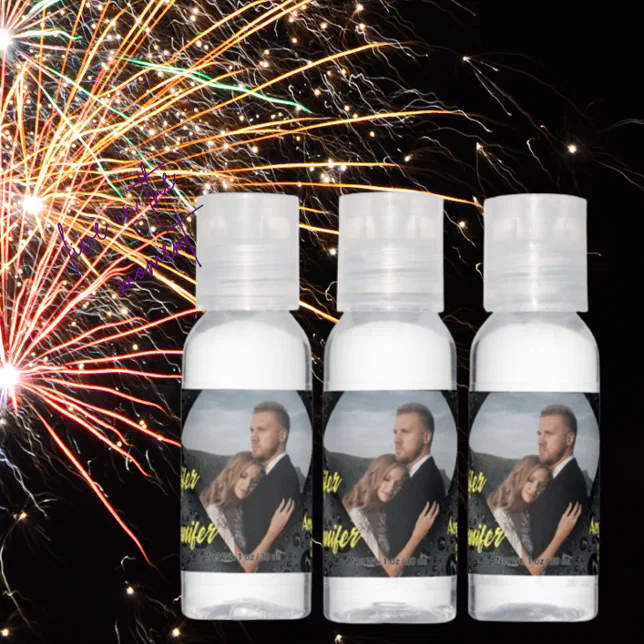 Modern Photo Personalized Diamond Cut Hand Sanitizer | Zazzle