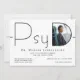Modern Photo PsyD Graduation Invitation | Zazzle