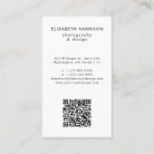 Modern Photo QR Code Gold Business Card | Zazzle