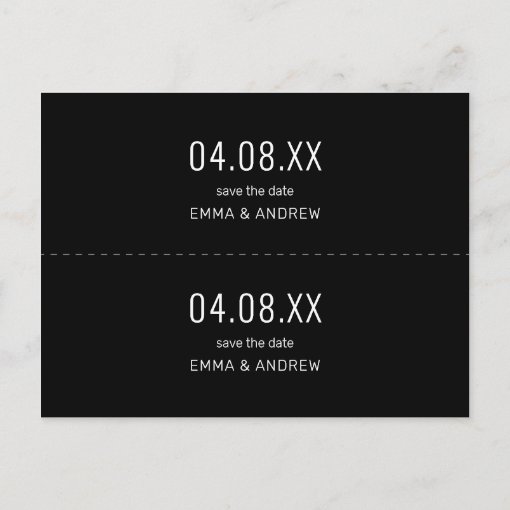 Modern Photo Save the Date Bookmark Invitation | Zazzle