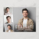 Modern Photo Strip Graduation Announcement Postcard | Zazzle