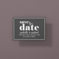 Modern Photo Template Save the Date Typography | Zazzle