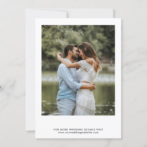 Modern Photo Virtual Wedding Ceremony Invitation | Zazzle