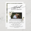 Modern Photo Virtual Wedding Ceremony Invitation | Zazzle