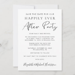 Modern Photo Wedding Reception Save the Date Announcement | Zazzle