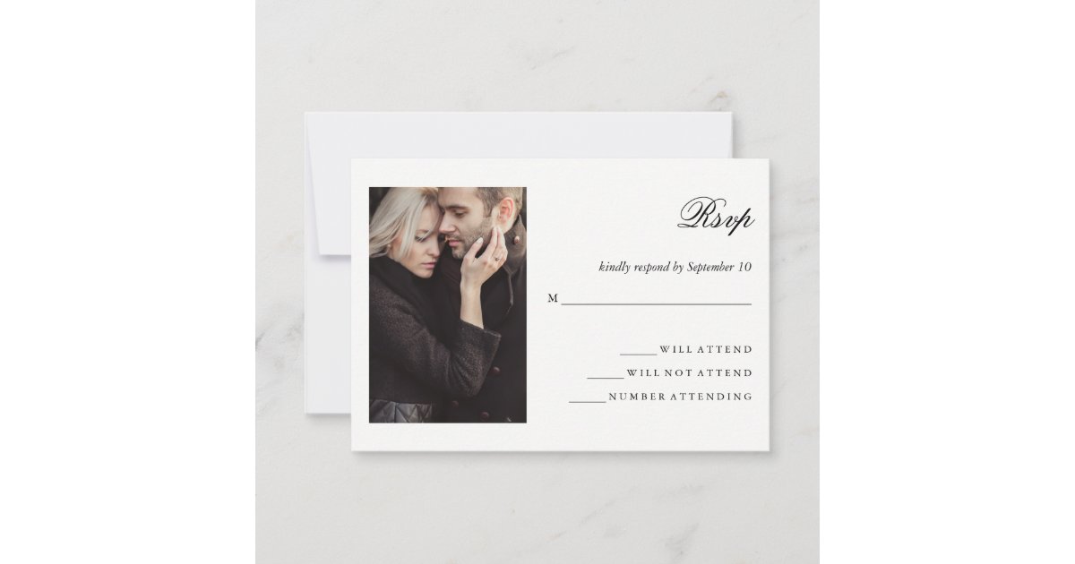 Modern Photo | Wedding RSVP | Zazzle