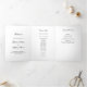 Modern Photo with Overlay | Wedding Tri-Fold Program | Zazzle