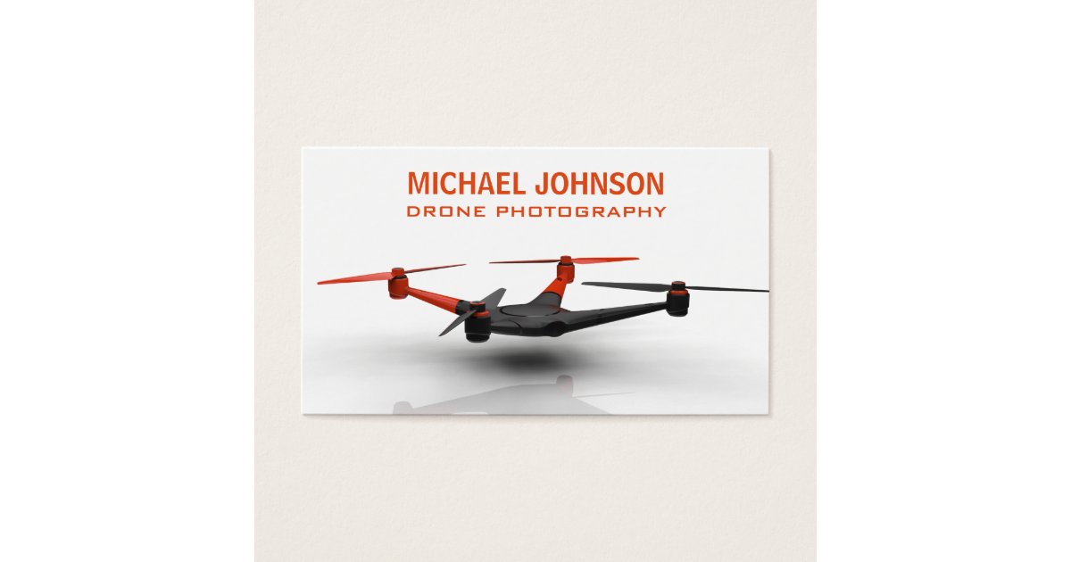 Modern Photographer Drone Photography Business Card | Zazzle.com
