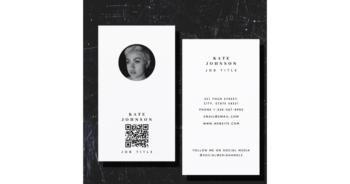 Modern Photography Minimal Simple Photo Business Card | Zazzle