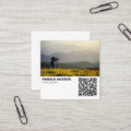 Modern Photography QR Code Photographer Square Business Card | Zazzle