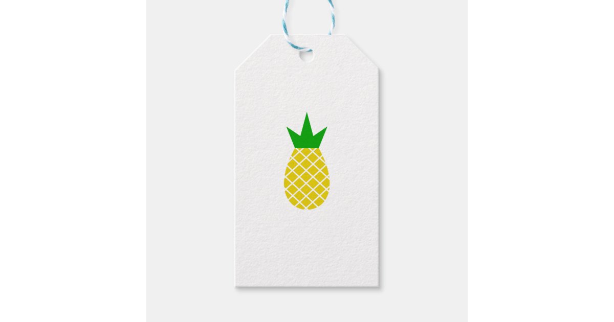 Modern pineapple design gift tags | Zazzle