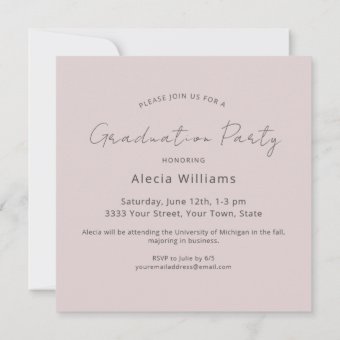 Modern Pink 2023 Photo Graduation Party Invitation | Zazzle