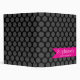 Modern Pink and Black Polka Dot Coupon Organizer Binder | Zazzle
