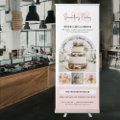 Modern Pink Arch Photos Promotional Dessert Bakery Retractable Banner ...
