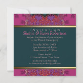 Modern Pink Batik Dinner Party Invitation | Zazzle