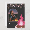 Modern Pink Bonfire Invitation - Bonfire Bash | Zazzle